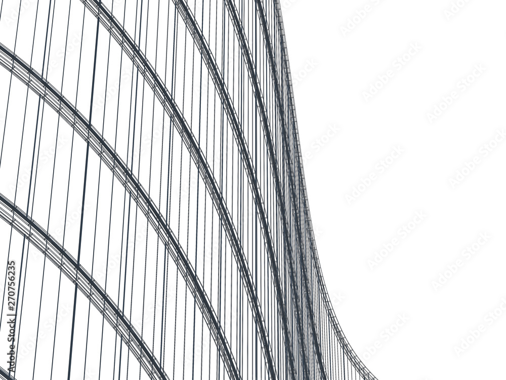 Layout of curve office building, Graphic of architecture for design ...