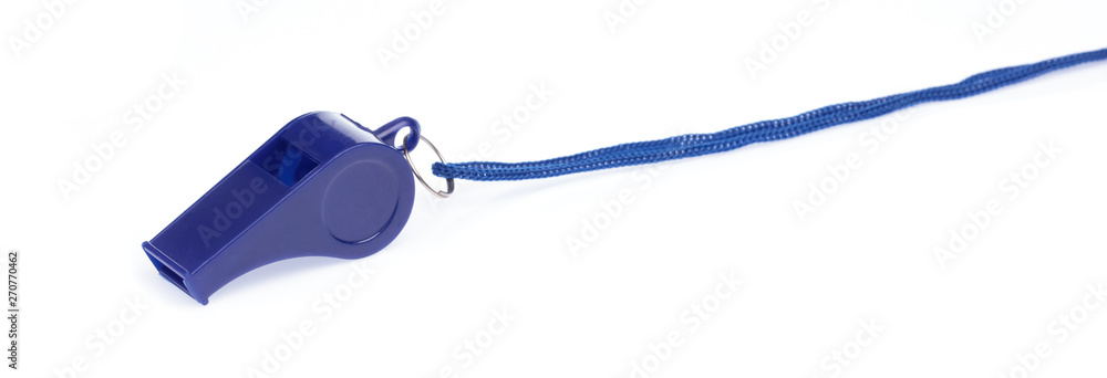 blue whistle isolated on white background Stock Photo | Adobe Stock