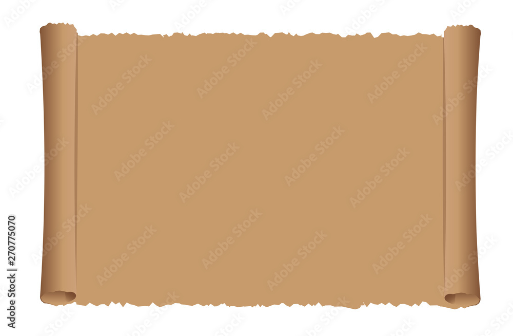 Old scroll paper vector illustration Stock Vector | Adobe Stock