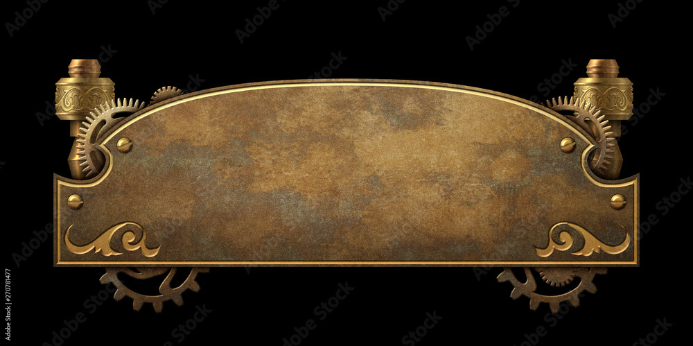 Steampunk banner Stock Illustration | Adobe Stock