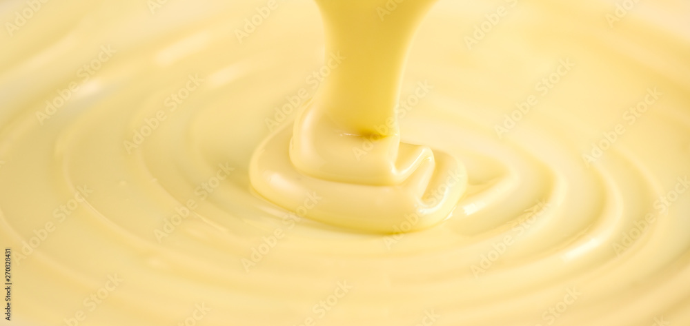 Melted White Chocolate Background