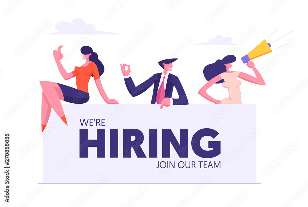 We are Hiring Concept Banner with Business People. Join Our Team ...