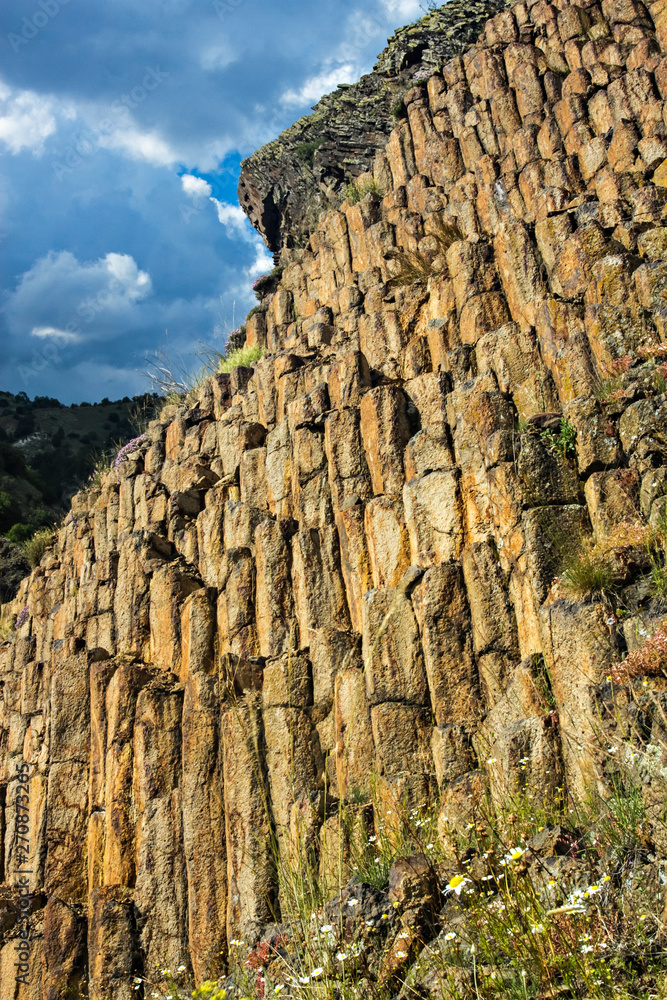 Geological basalt. Geological formations. Kizilcahamam guvem Ankara ...