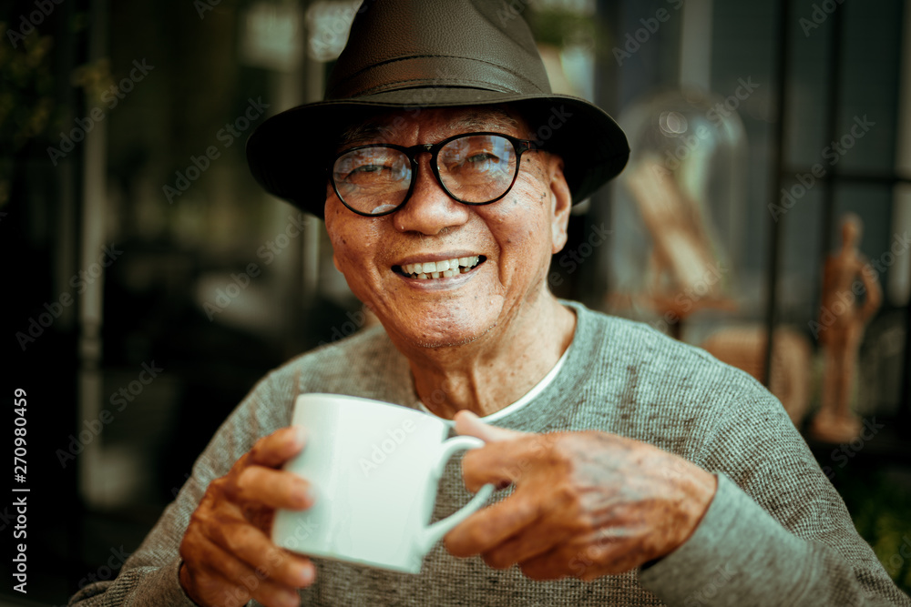 Old Men Drinking Coffee