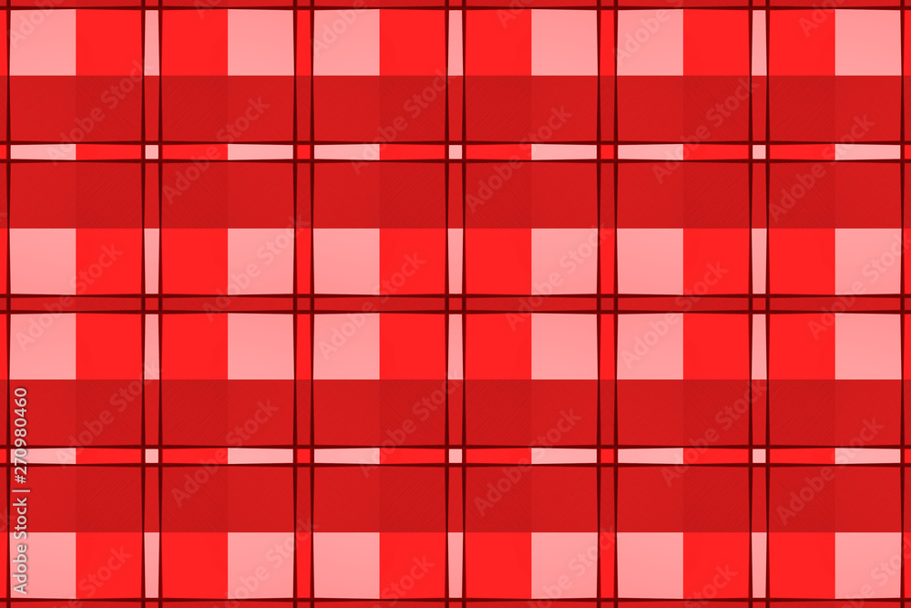 3d rendering. seamless modern red square shape pattern tiles fabric ...
