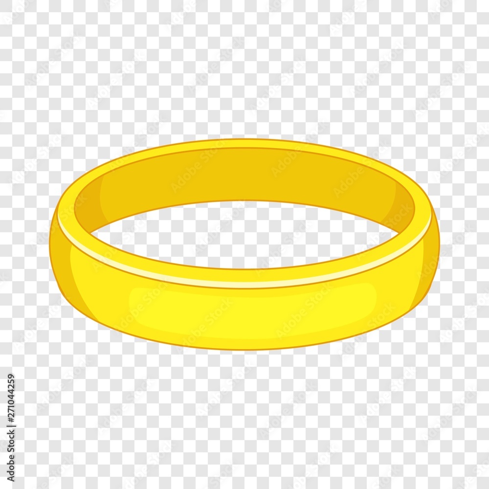 Gold bracelet icon. Cartoon illustration of bracelet vector icon for ...