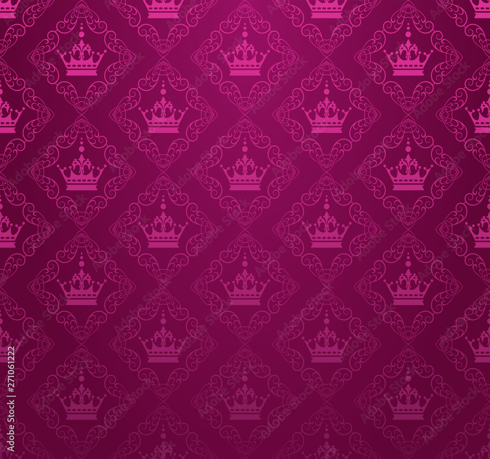 royal background - pink wallpaper Stock Vector | Adobe Stock