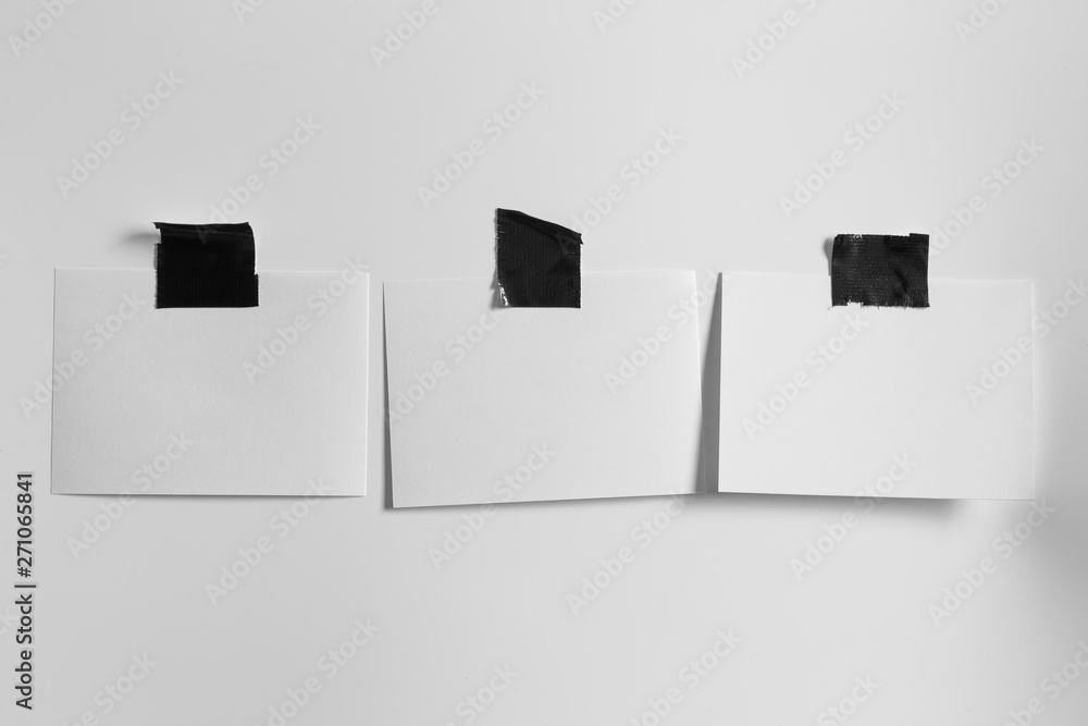 Blank portrait paper. brochure on gray, changeable background. white ...