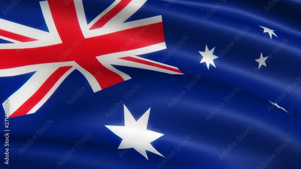 waving australian flag Stock Video | Adobe Stock