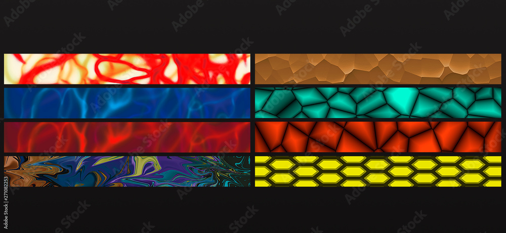 Set with eight banners of one of the most popular sizes 728 x 90. Add ...