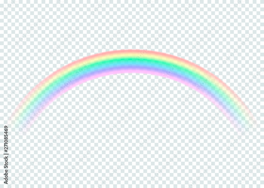 transparent rainbow. isolated on transparent background. Vector ...