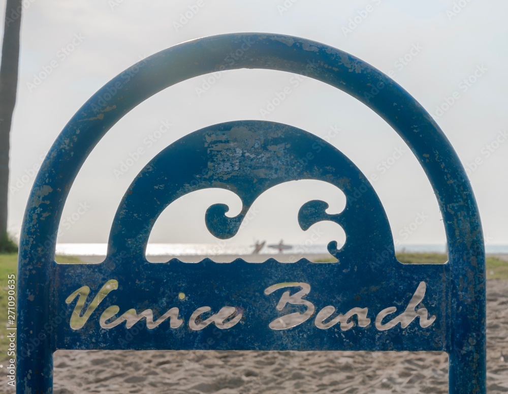 Venice beach sign Stock Photo | Adobe Stock