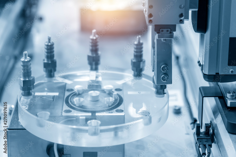 The spark plug manufacturing process with automation systems. The hi ...