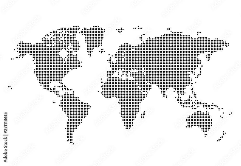 World Map Made Of Dots Flat Simple Black Vector Graphic Stock Vector ... World Map Made Of Dots Flat Simple Black Vector Graphic Stock Vector ...
