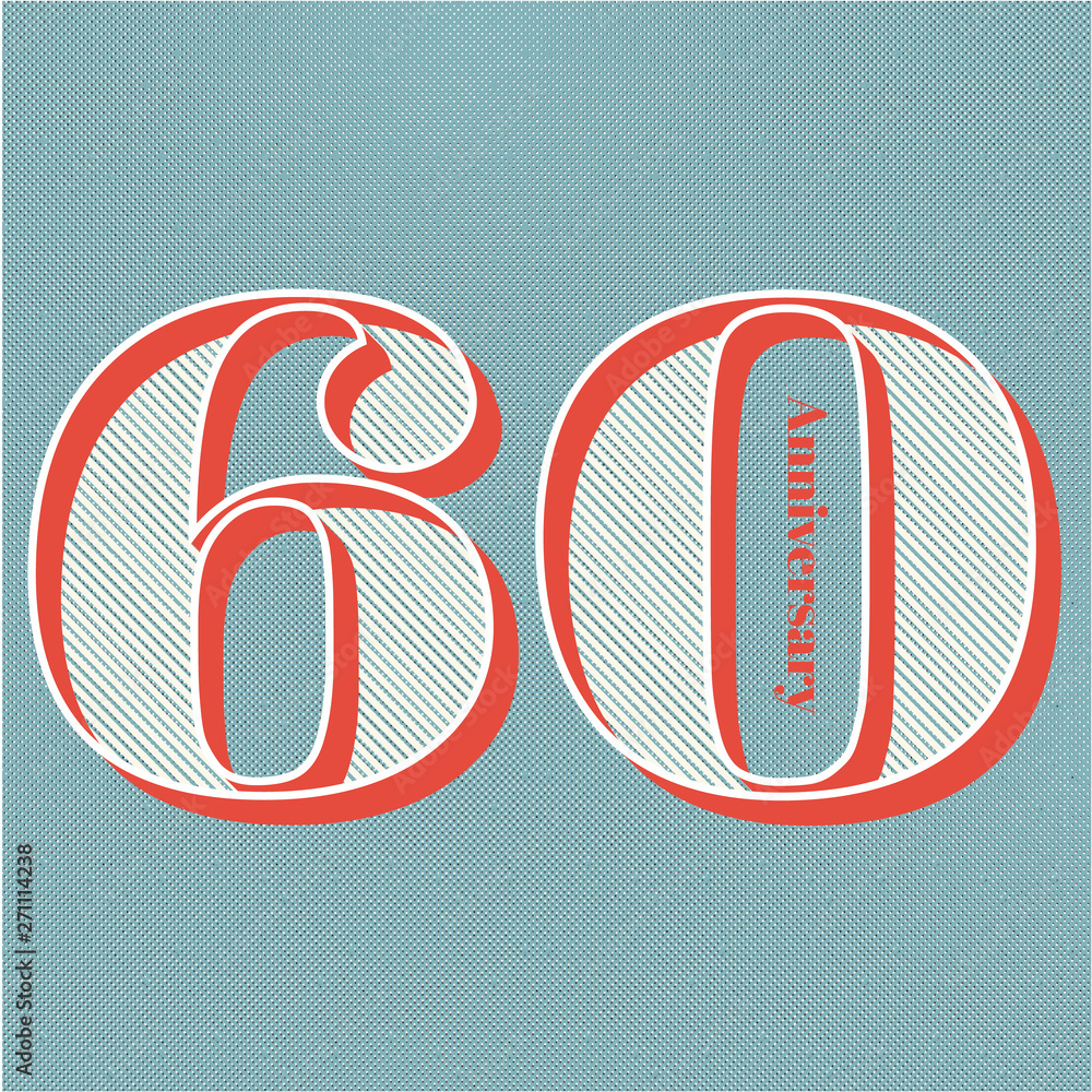 Handwriting vector vintage pop art style for celebrating, anniversary ...