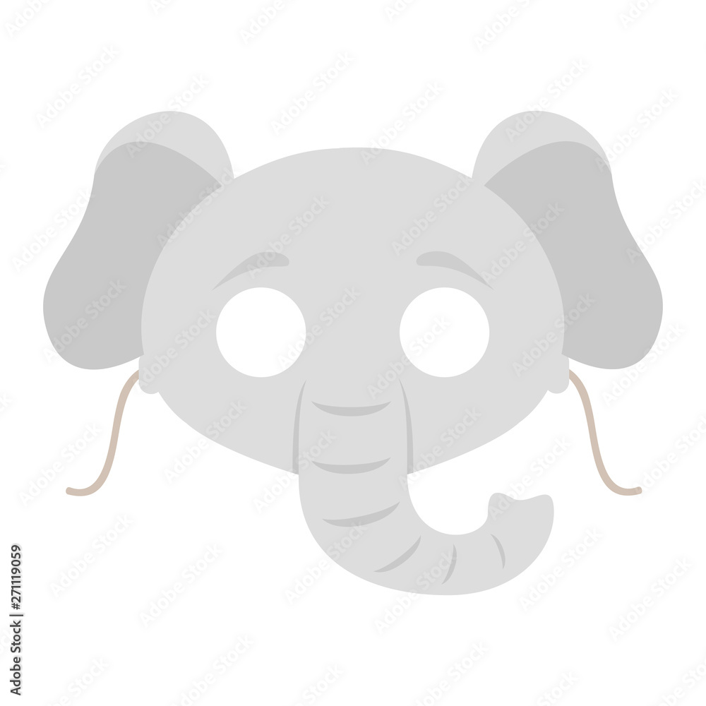 Elephant Mask Template