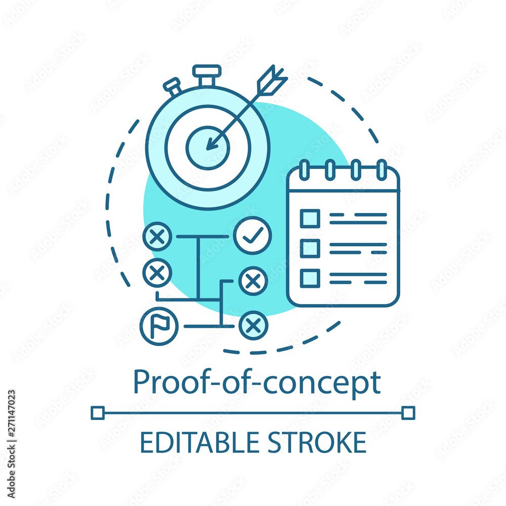 Proof-of-concept concept icon Stock Vector | Adobe Stock