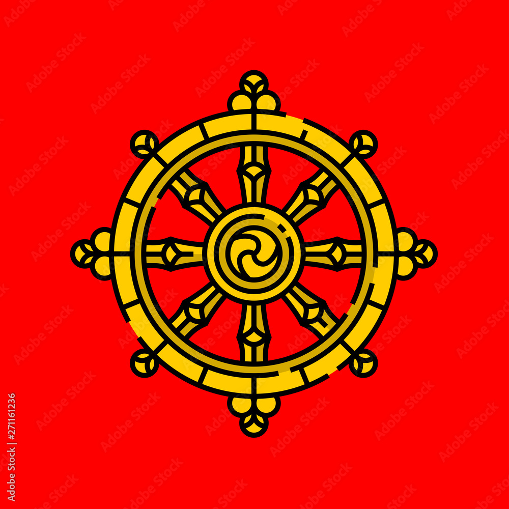 Buddhist Symbol Wheel