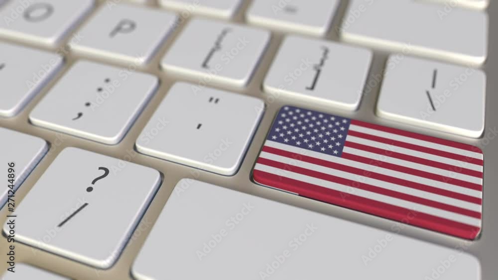 Key with flag of Qatar on the computer keyboard switches to key with ...