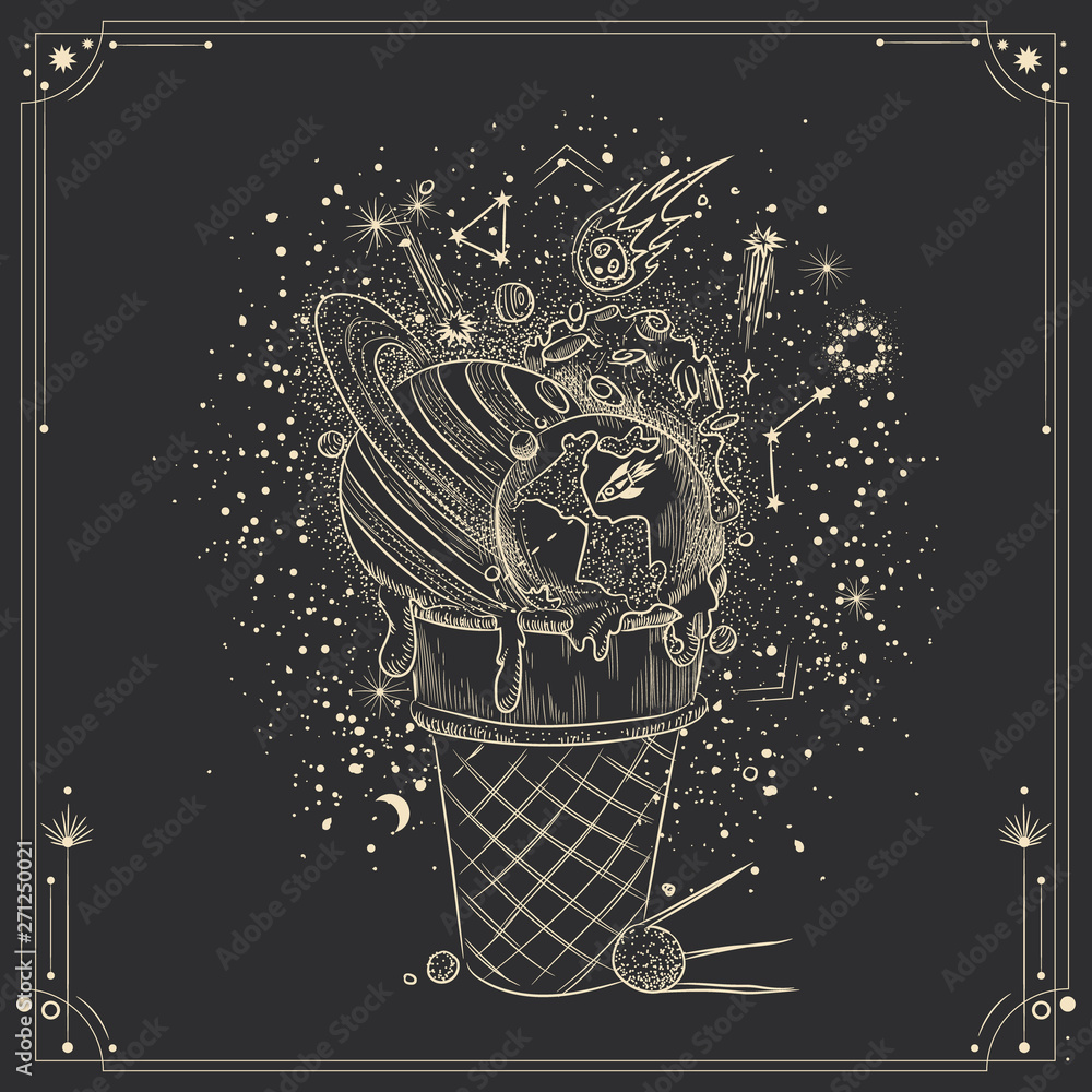 Vector illustration set of moon phases. Different stages of moonlight ...