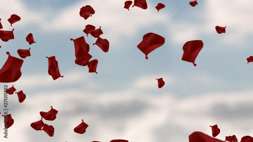 Loopable Falling Blossoms Overlay Stock Template | Adobe Stock