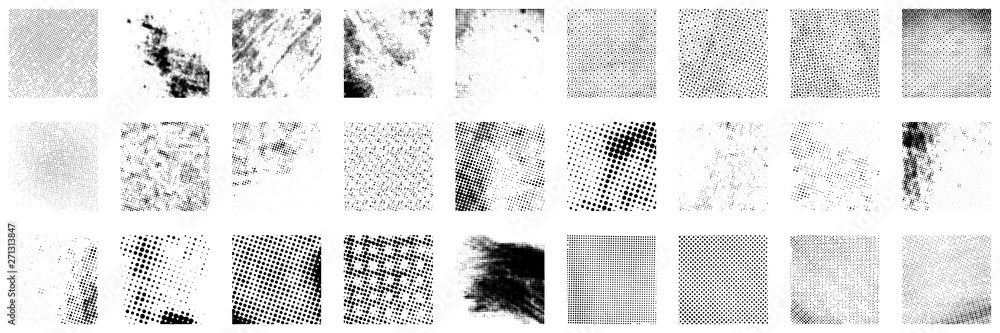 Big Halftone Set Stock Vector | Adobe Stock