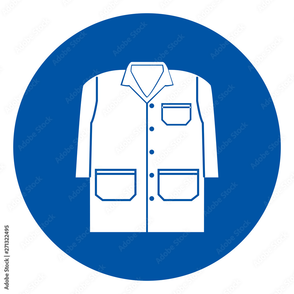 Wear A Gown Symbol Sign, Vector Illustration, Isolate On White ...