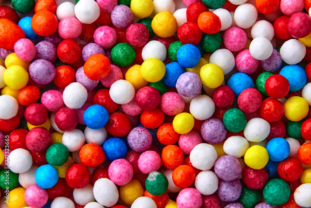 Colorful bright background, multi-colored balls. Sweet nice background ...