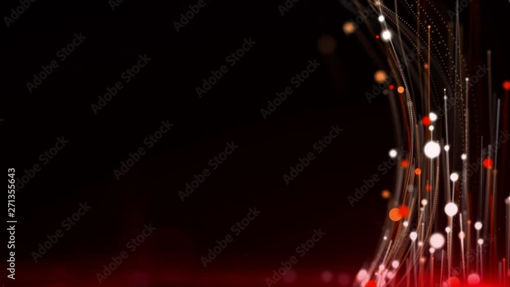 Red glitter sparkles animation on black background. 4k shiny backdrop ...
