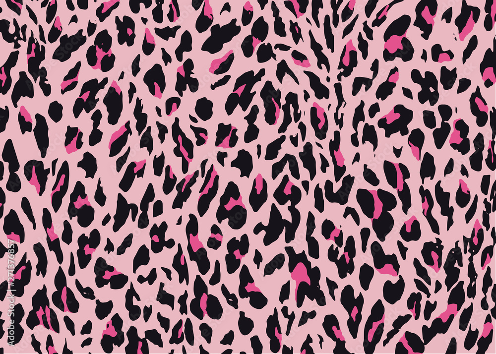 Pink Leopard Print Vector