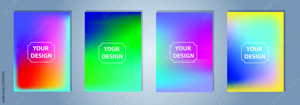 Set of a4 Vector EPS 10 illustration Gradient Background Texture ...