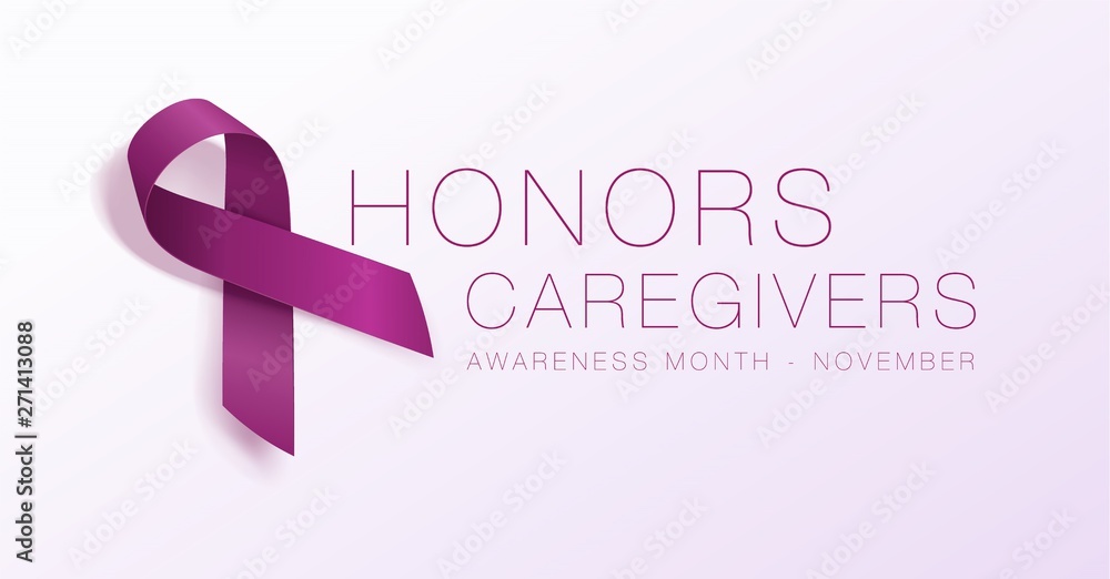 Honors Caregivers. National Family Caregivers Month. Calligraphy Poster ...