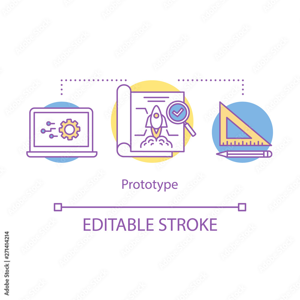 Prototype concept icon Stock Vector | Adobe Stock