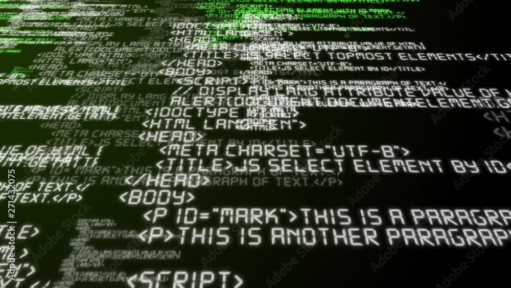 Programming code abstract technology background footage,concept of software developer and ...