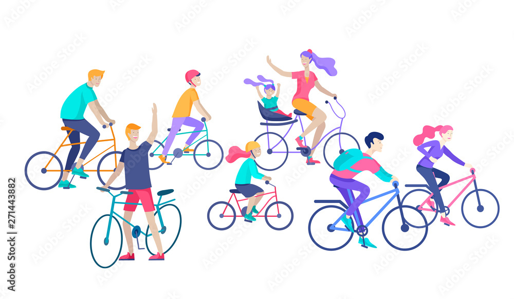 Bike Friends With A Cartoon