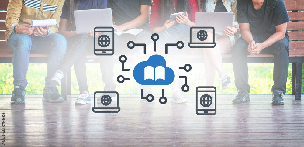 Cloud Computing diagram Network Data Storage Technology Service ...