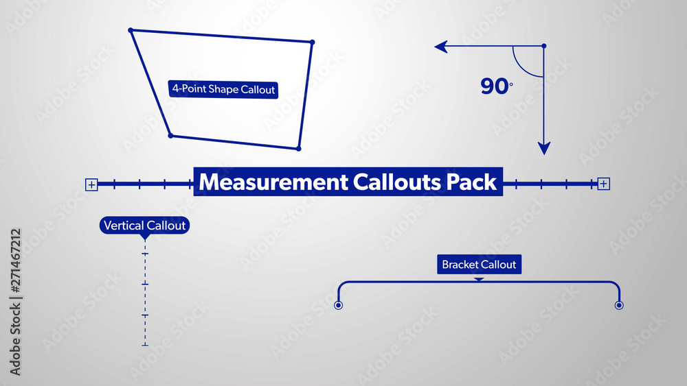 Measurement Callouts Stock Template | Adobe Stock
