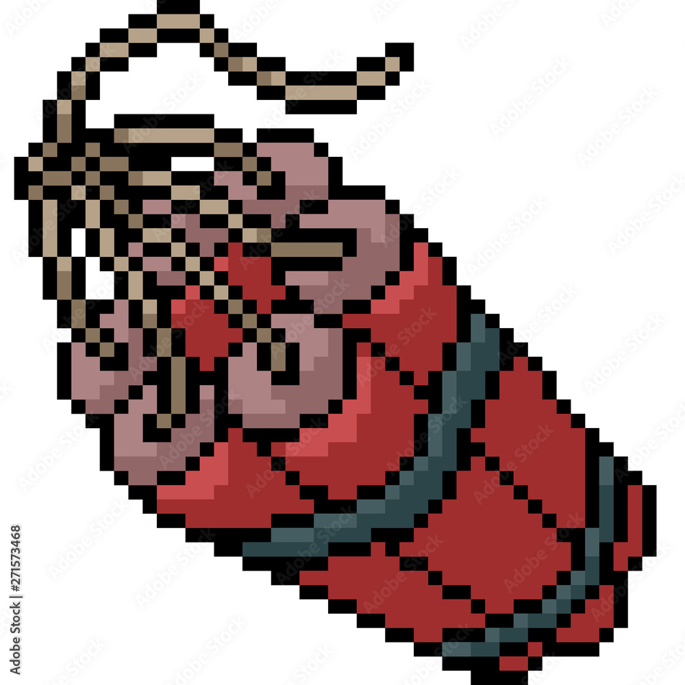 vector pixel art dynamite Stock Vector | Adobe Stock