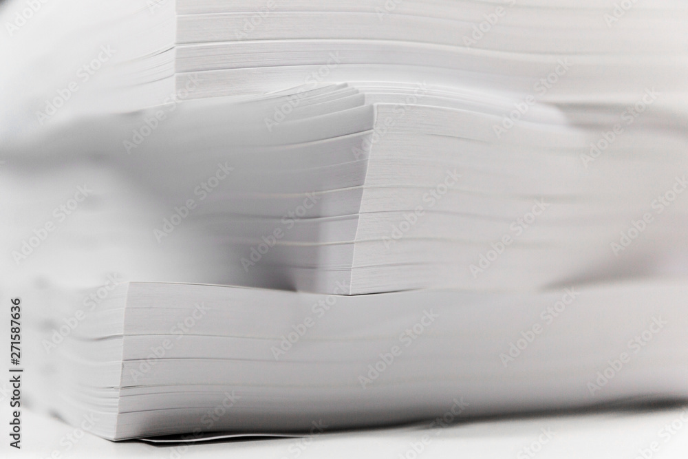Stack of A4 sheet paper neatly organised into sections. Stock Photo ...