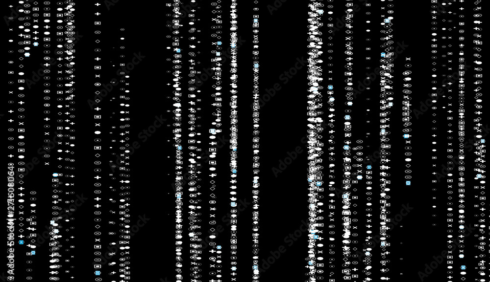 sequence of numbers and sign Social Media Binary Computer Code network ...
