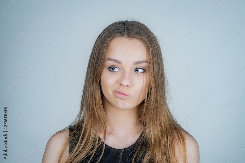 Beautiful face woman close up - healthy skin beauty girl model ...