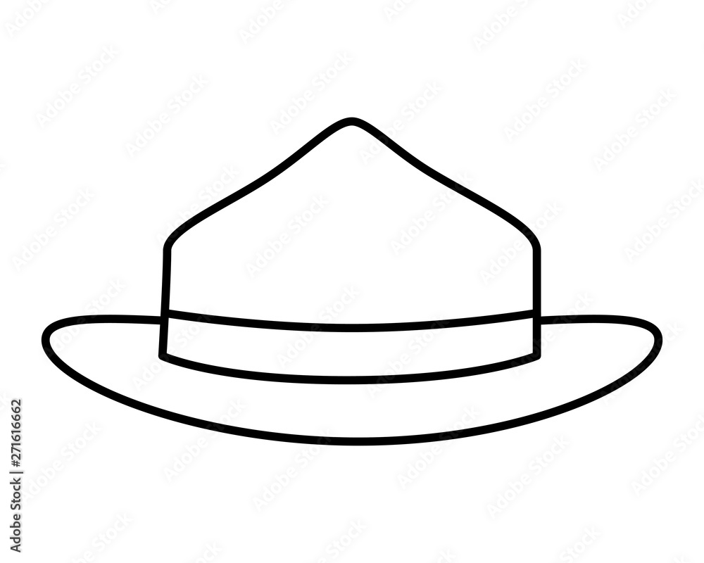 canadian ranger hat uniform icon Stock Vector | Adobe Stock