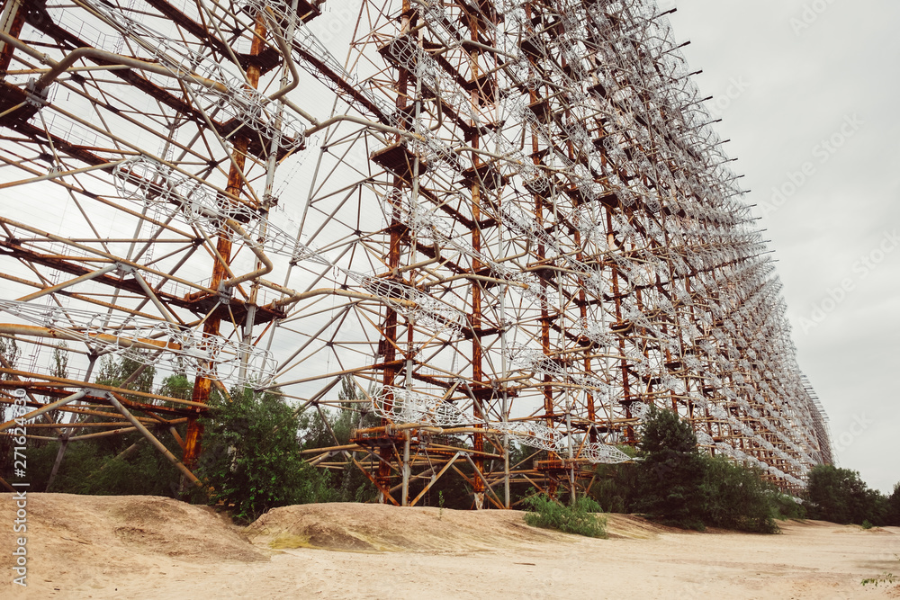 Duga radar system near Chernobyl Nuclear Power Plant after atomic ...