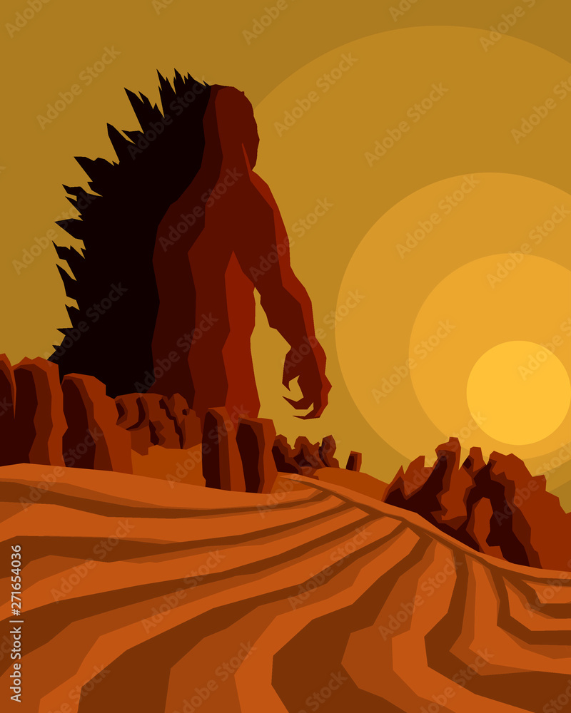 Godzilla design Stock Photo | Adobe Stock