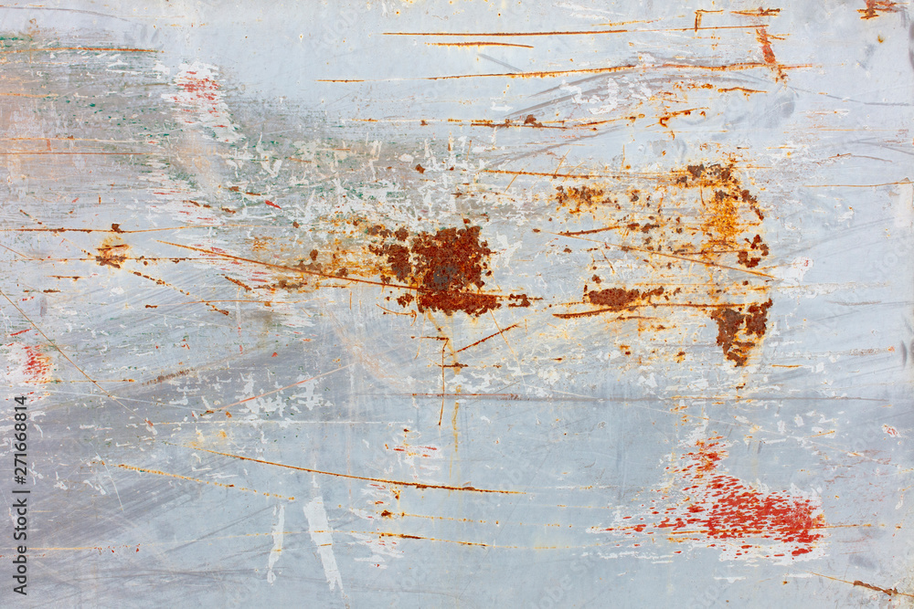 Scratch and rust markings on old metal wall,Scratch and rust markings ...