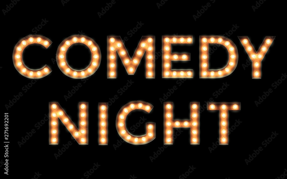 Comedy Club Sign for Nightclub Stock Illustration | Adobe Stock