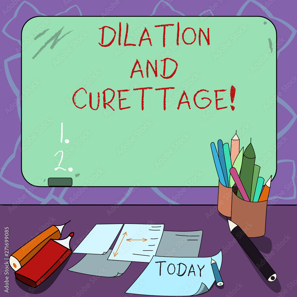 Word writing text Dilation And Curettage. Business concept for ...