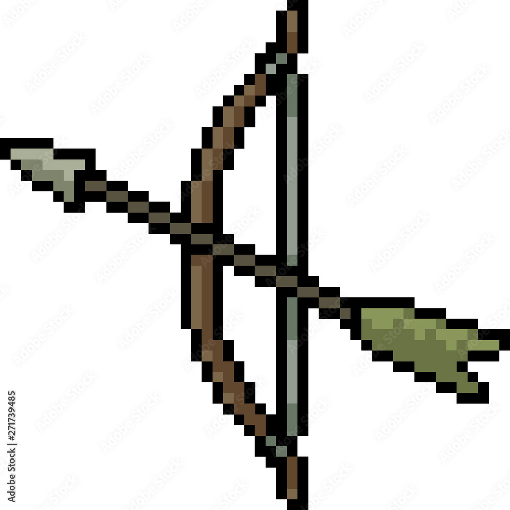 vector pixel art bow Stock Vector | Adobe Stock