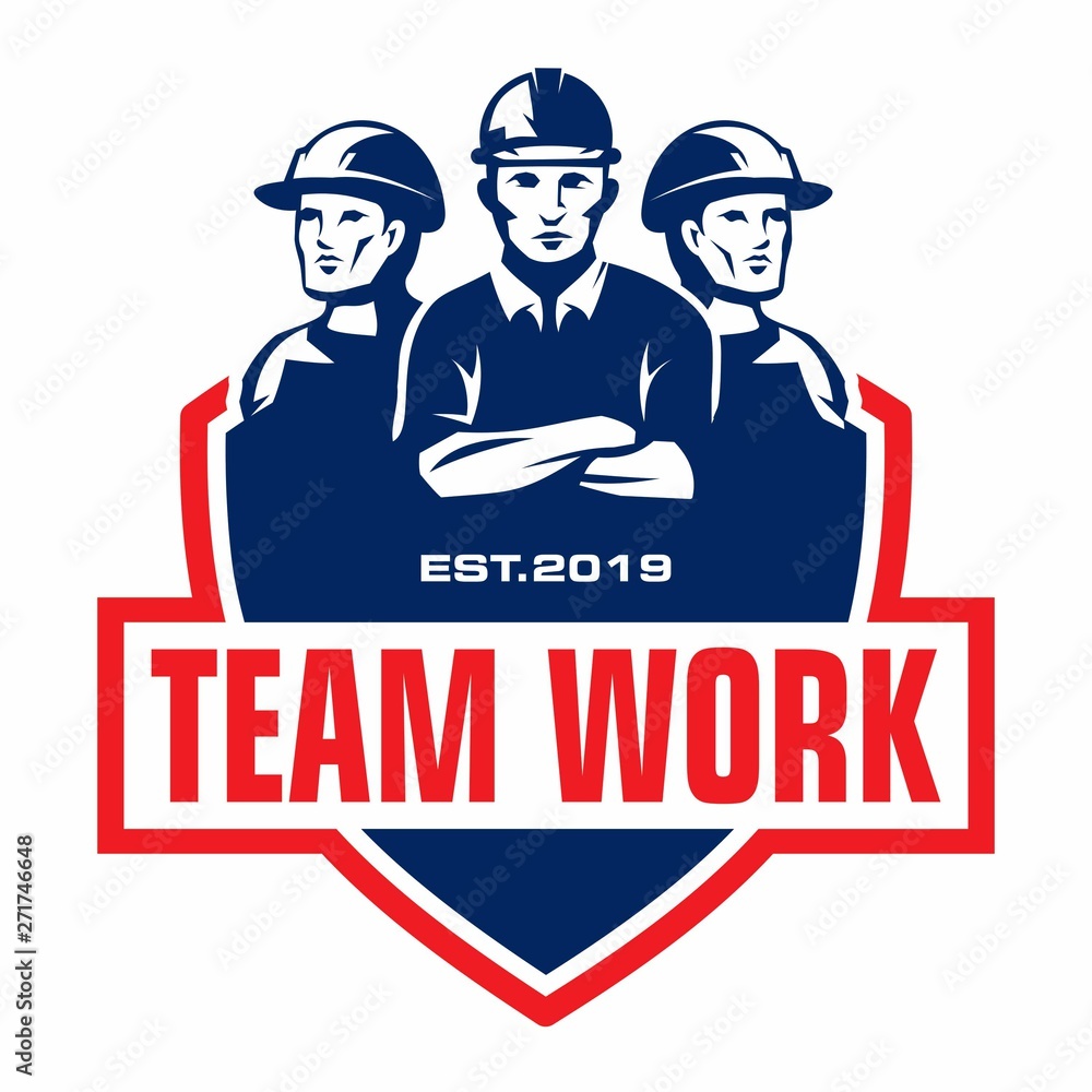 Team Work Logo Emblem Stock Photo | Adobe Stock