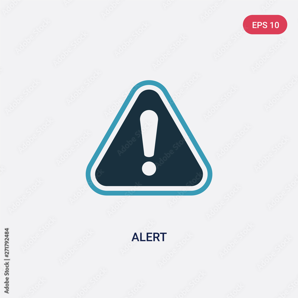 Blue Alert Icon